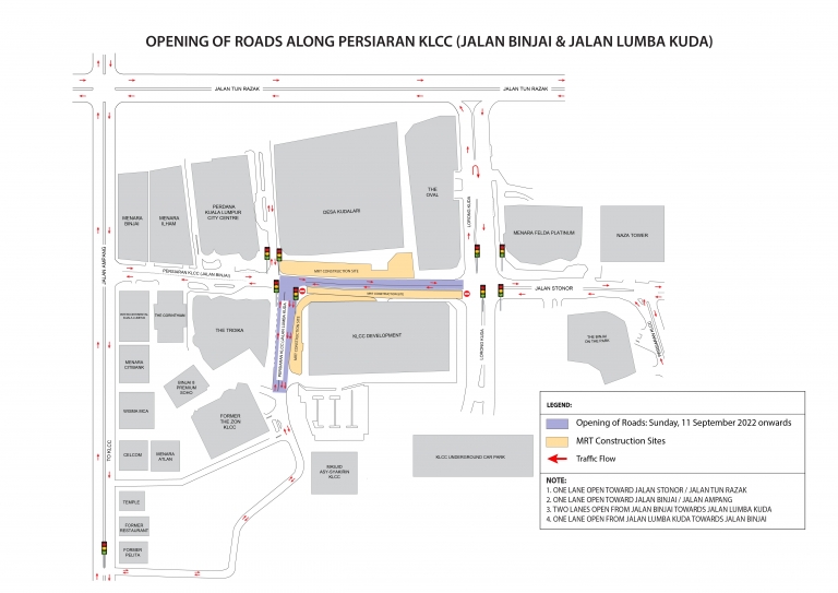 Opening Of Roads Along Persiaran KLCC (Jalan Binjai & Jalan Lumba Kuda ...